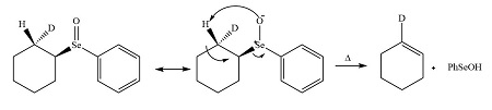 Although dehydrohalogenation occurs with anti-periplanar geometry, some ...