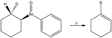 Although dehydrohalogenation occurs with anti-periplanar geometry, some ...