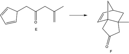 Use curved arrows to show how E is converted to F by a two-step ...