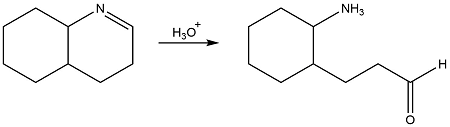 Draw a stepwise mechanism for the following imine hydrolysis ...