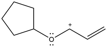 Draw the additional resonance structure for the following cation ...