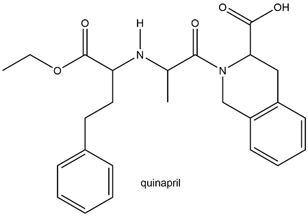 Quinapril (trade name Accupril) is a drug used to treat hypertension ...