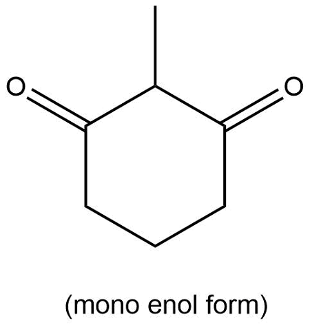 Draw the enol tautomer for the given compound below. | Homework.Study.com