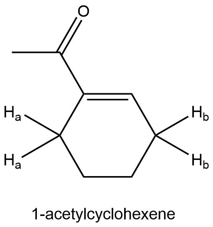 Why is the pKa of the Ha protons in 1-acetylcyclohexene higher than the ...