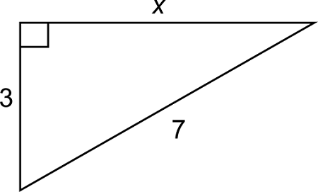 Find the value of x. Write the answer in the simplest radical form ...