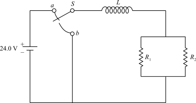 Consider the circuit shown in the figure below, where L = 4.80 mH and ...