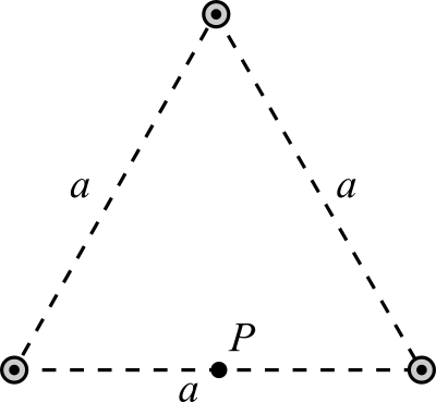 As shown in the figure below, three very long wires are parallel to ...