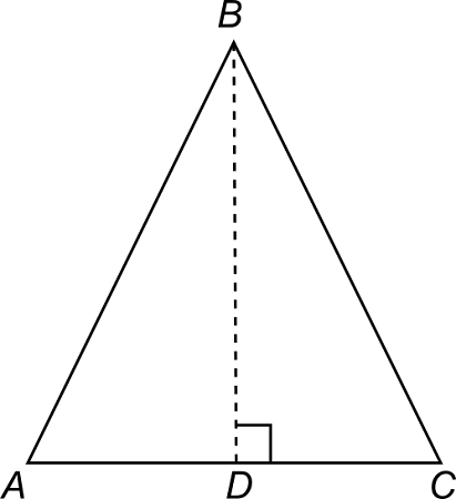 Equilateral triangle ABC is shown below with altitude BD. If AB=10 ...