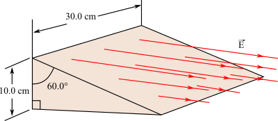 Consider, a closed triangular box resting within a horizontal electric ...