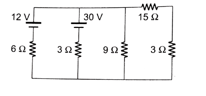Consider the circuit below. Find the current in the 9 ohms resistor ...