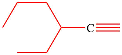 Name the alkyne given below: | Homework.Study.com