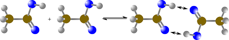 In the gas phase, acetic acid forms an equilibrium between the monomer ...
