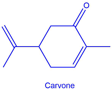 Carvone is the major constituent of spearmint oil. What product would ...