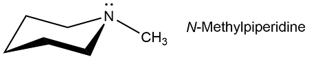 N-Methylpiperidine has the conformation shown. What does this tell you ...