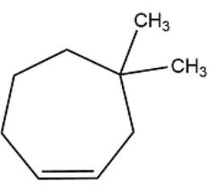 Write out the name of the mentioned cycloalkene. | Homework.Study.com