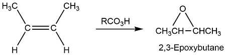 Alkenes undergo reaction with peroxycarboxylic acid(RCO3H) to give a ...