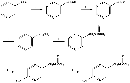 Fill in the missing reagents a to f in the following scheme: | Homework ...