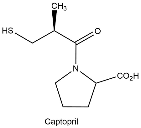 Blood pressure increases when blood vessels constrict. Captopril is ...