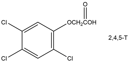 The herbicide 2,4,5-trichlorophenoxyacetic acid can be prepared by ...