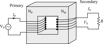 A step-down transformer has 900 primary windings and 60 secondary ...