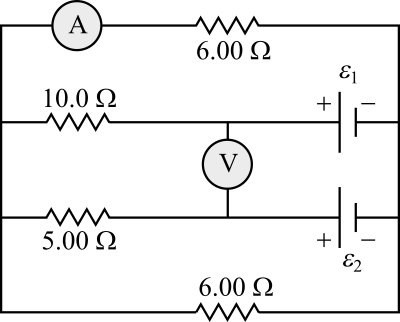 Consider the figure below. What is the expected reading of the ideal ...