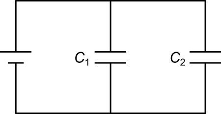 In the figure below, two parallel-plate capacitors (with air between ...