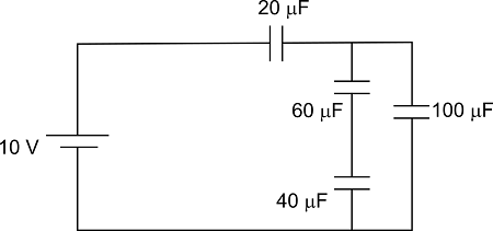 Determine the charge Q, on the 60 micro-F capacitor. (Use the following ...