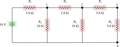 Consider the circuit below. Find the potential difference across the ...