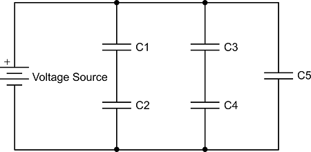 Find the equivalent capacitance of the circuit below if: C1 = 9 micro F ...