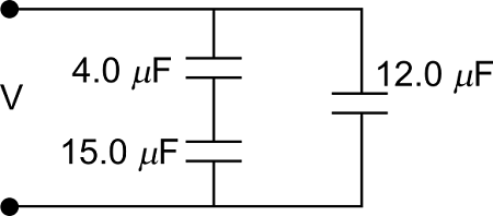For the circuit shown in the figure below, the capacitors were each discharged before being ...
