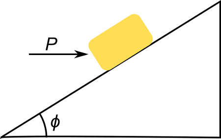 The diagram shows a crate with mass m = 20.1 kg being pushed up an ...