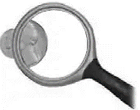 The nickel's image in the figure below has twice the diameter of the ...