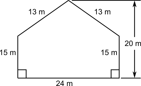 Find the area in the below diagram. | Homework.Study.com