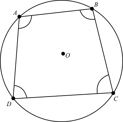 Quadrilateral ABCD is such that each of its vertices is on the same ...