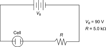 Electrolysis at a nearly constant current can be performed with the ...
