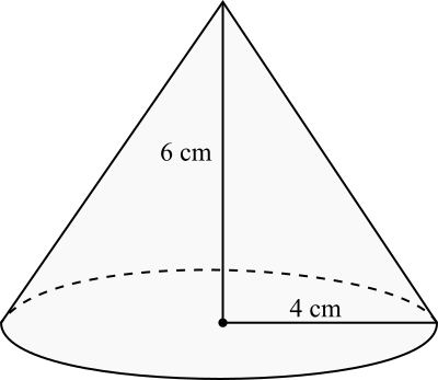 Find the total surface area of this cone. Round to the nearest tenth ...