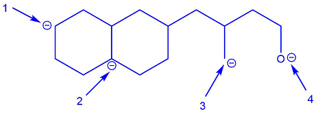 Which of the indicated functional groups or ions in the image below is ...