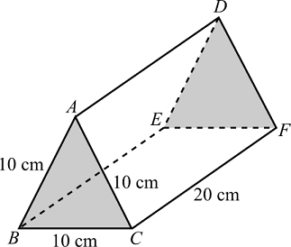 What is the volume of this prism? | Homework.Study.com