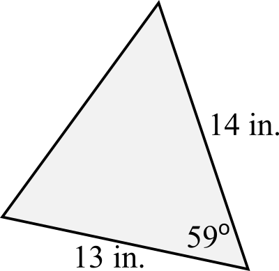 Evaluate the area of the polygon. Write the equations and solve them ...