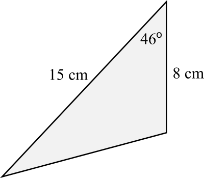 Determine the area of the polygon. Write the equations and solve them ...