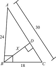 Solve for x using the given figure. | Homework.Study.com