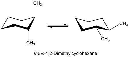 Following are the alternative chair conformations for trans-1,2 ...