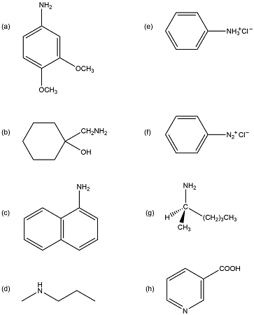 Give an acceptable name for these compounds. | Homework.Study.com