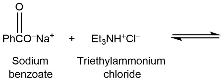 Complete the following acid-base reaction and predict the direction of ...
