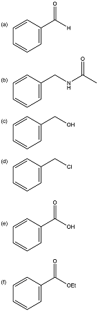 Show how to convert each starting material into benzylamine in good ...
