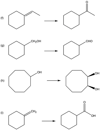 Show how you might bring about the following conversions. For any ...