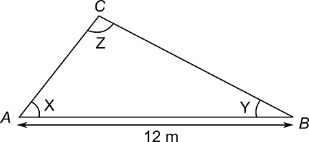 The triangle ABC, which is not drawn to scale, represents a roof space ...