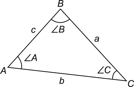 Consider the triangle shown in the diagram below. Suppose that m angle ...