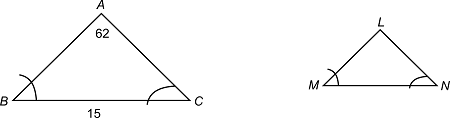 Find the measure of Angle N if the figures below are similar triangles ...