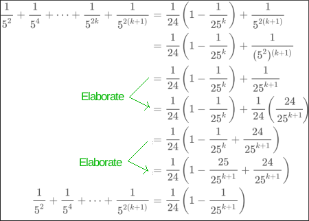 The following seven-step solution shows that 1/5^2 + 1/5^4 + cdots + 1/ ...